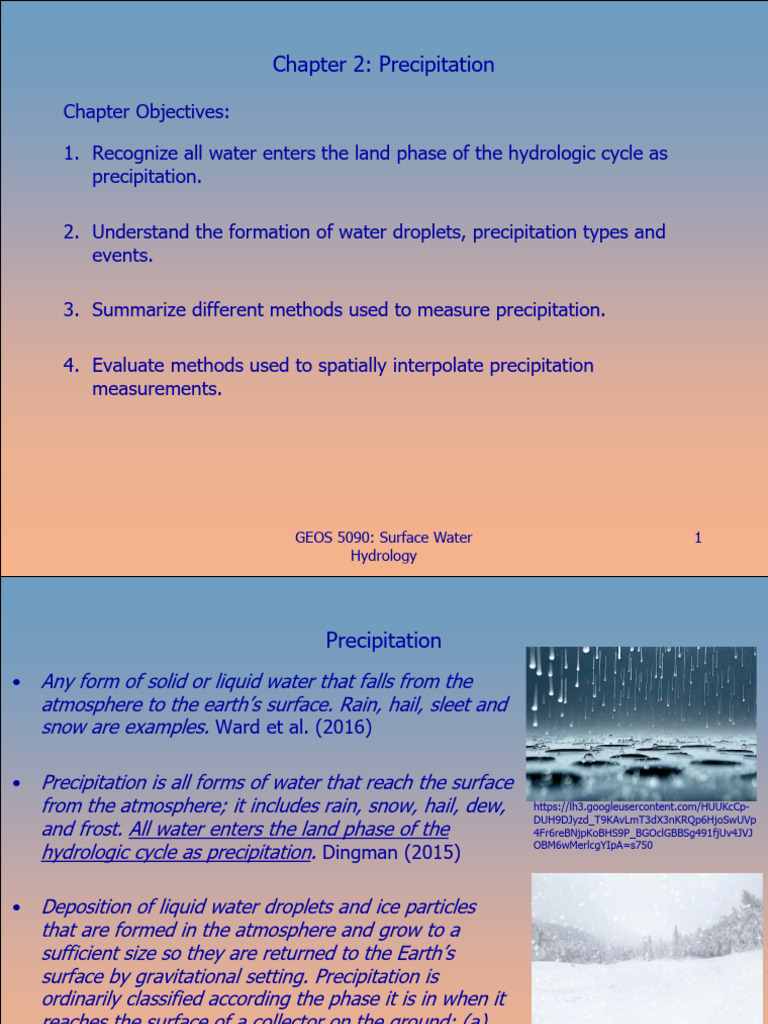 Chapter2 - Precipitation - Color | PDF | Snow | Precipitation