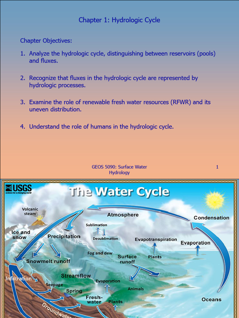 Chapter1 - Hydrologic Cycle Color | PDF | Hydrology | Water
