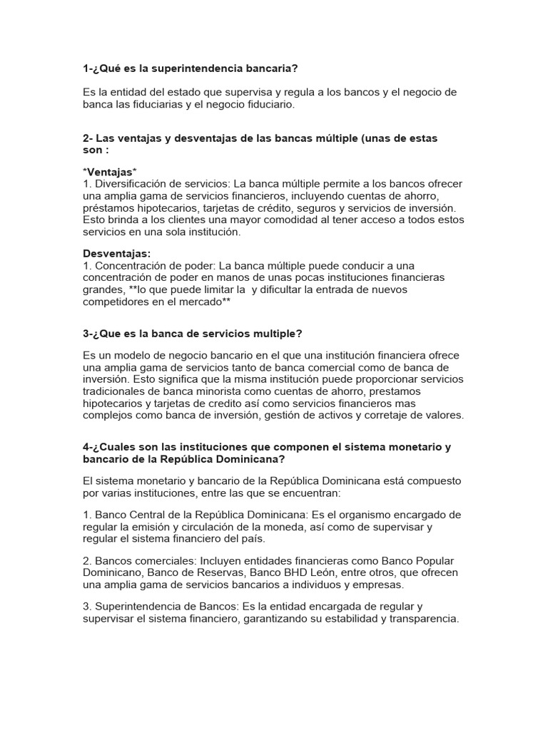 Preguntas y Respuestas Debate Pasian | PDF | Bancos | La política monetaria