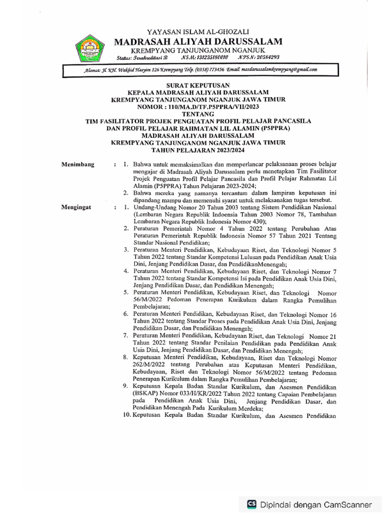 SK Tim P5PPRA | PDF