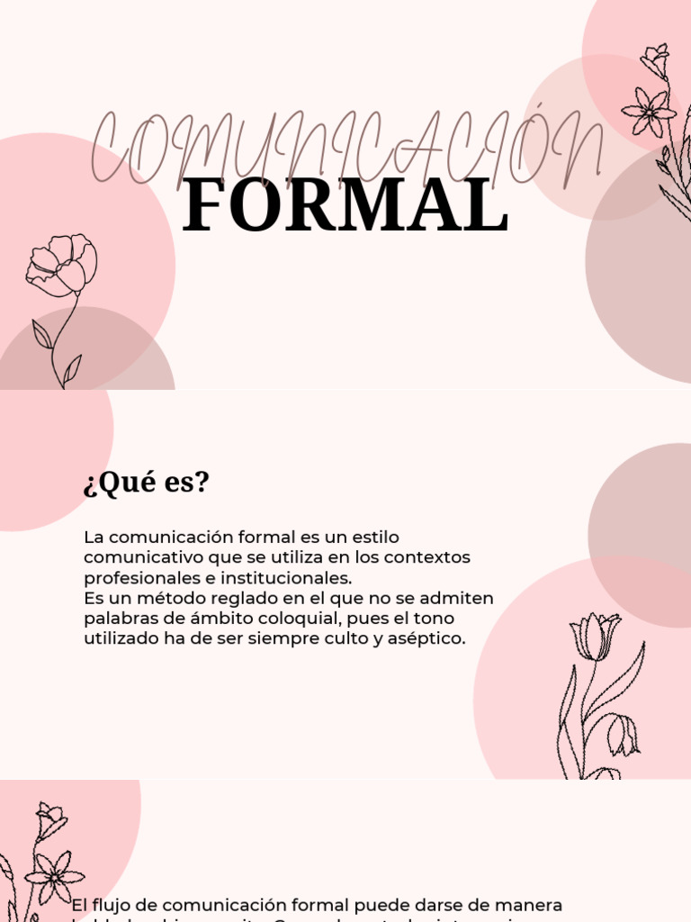 Comunicación Formal | PDF | Comunicación | Información
