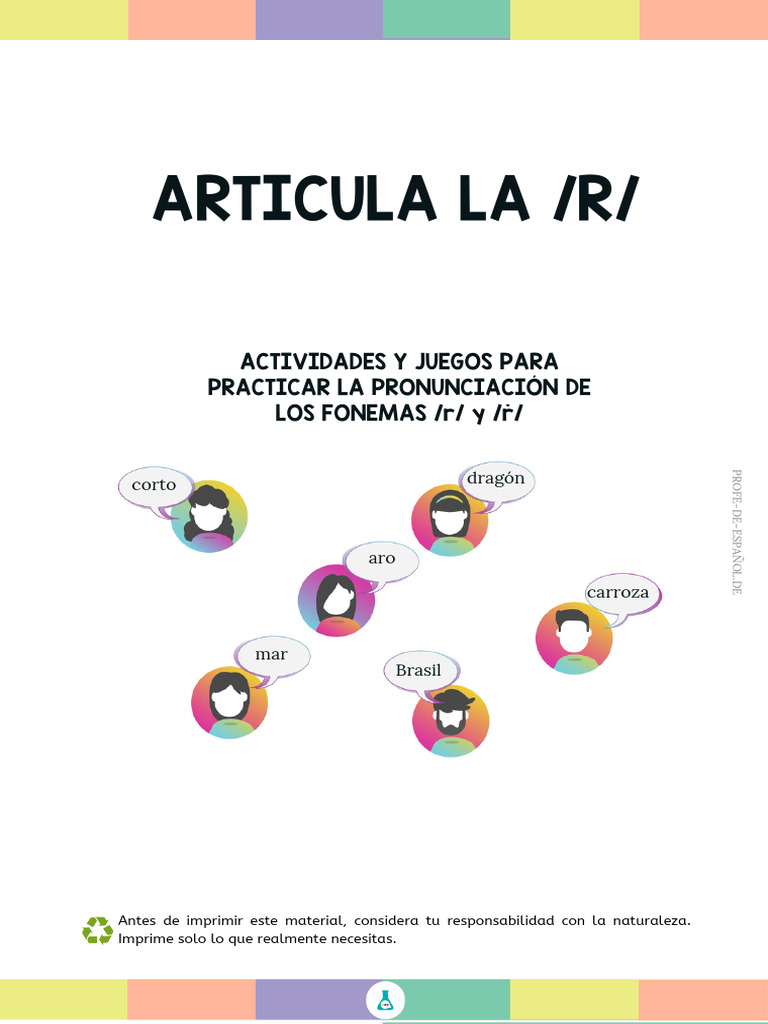 Juegos para Practicar la Pronunciación /r/ | PDF | Lingüística