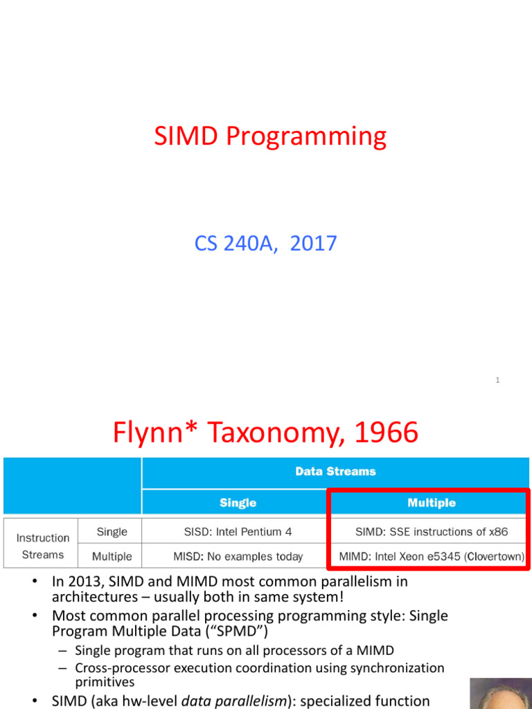 Simd V1 Pdf Computer Programming Parallel Computing