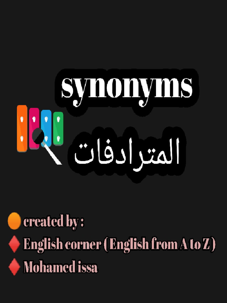 Synonyms | PDF