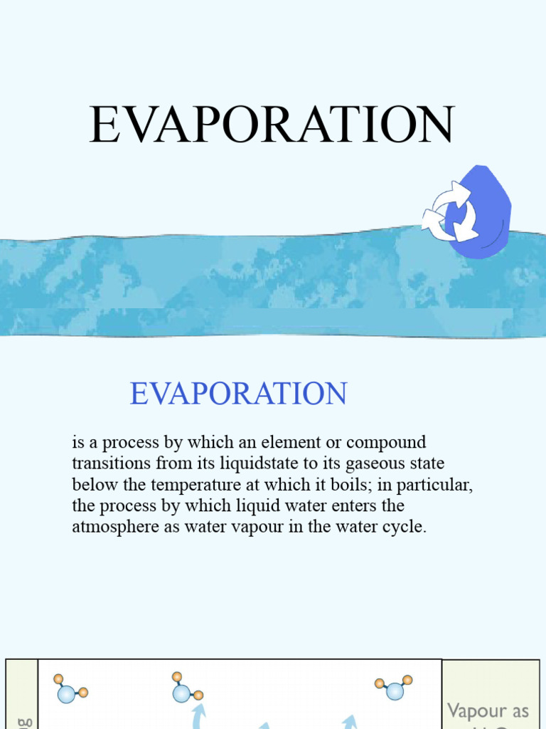 Understanding Evaporation for Kids | PDF | Evaporation | Water
