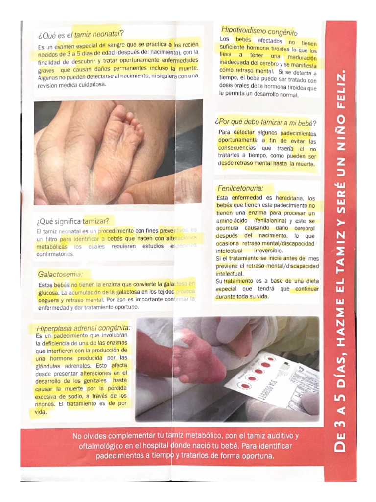 Tamiz Neonatal | PDF