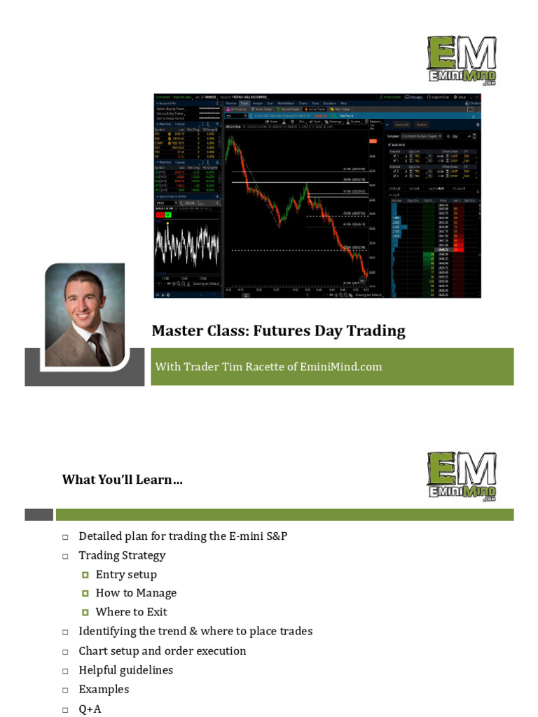Day Trading Futures Master Class | Download Free PDF | Day Trading | Financial Markets