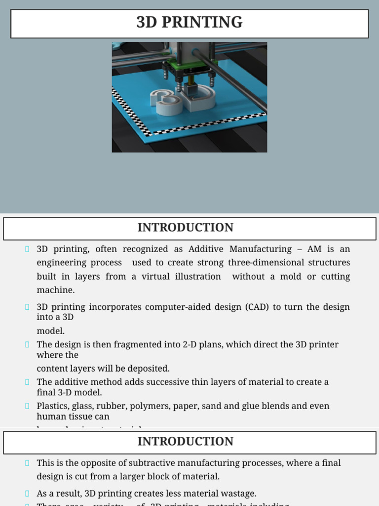3D Printing | PDF | 3 D Printing | Business Process