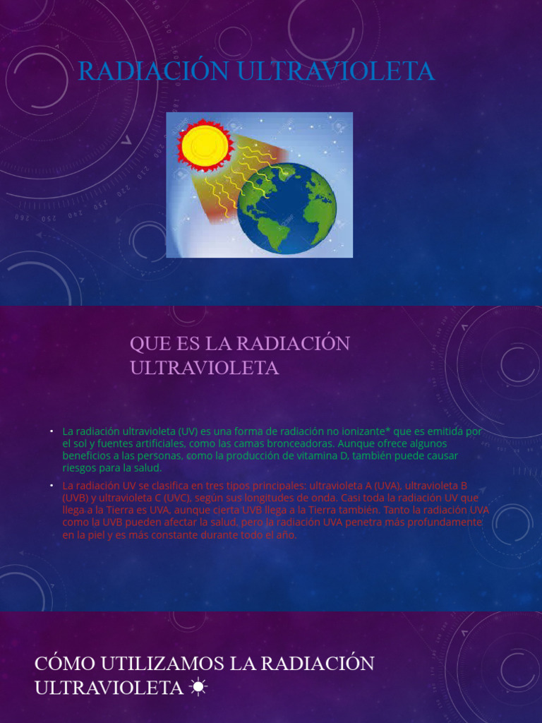 Radiación Ultra Violeta | PDF | Ultravioleta | Radiación