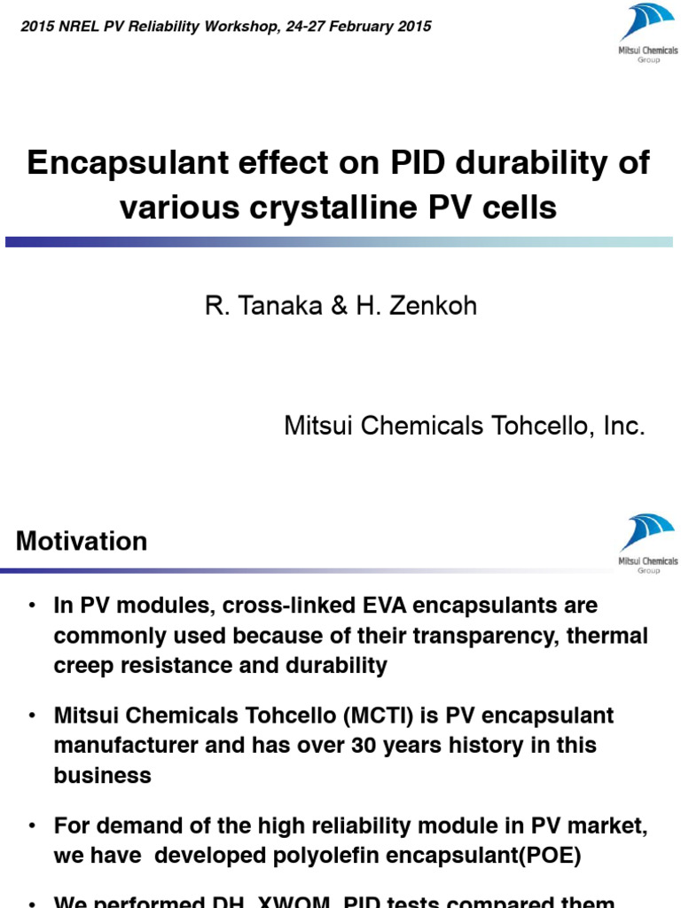 POE Vs EVA | PDF | Cross Link | Solar Panel