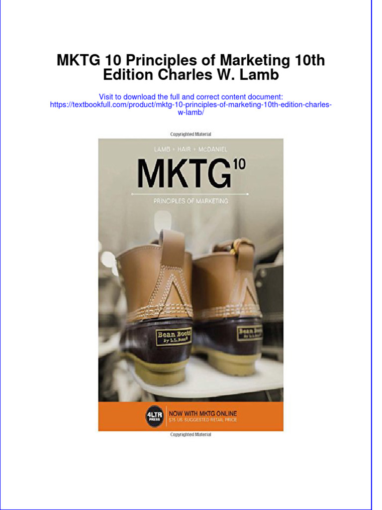 MKTG 10 Principles of Marketing 10th Edition Charles W. Lamb PDF Full ... MKTG 10 Principles of Marketing 10th Edition Charles W. Lamb PDF Full ...