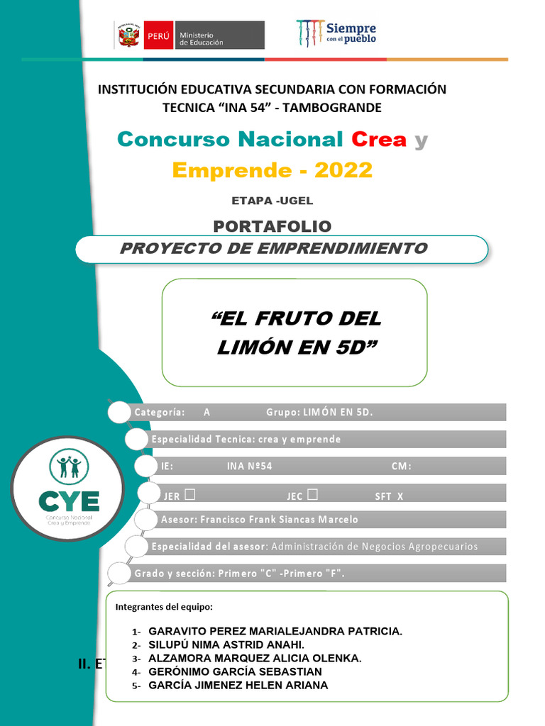 Portafolio - Formato CyE | PDF | Nutrición | Dieta y nutrición