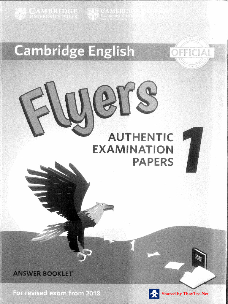 Flyers 1 Exam 2018 Answer Booklet | PDF