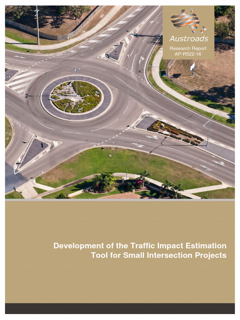 AP-R522-16 Traffic Impact Estimation Tool For Small Intersection ...