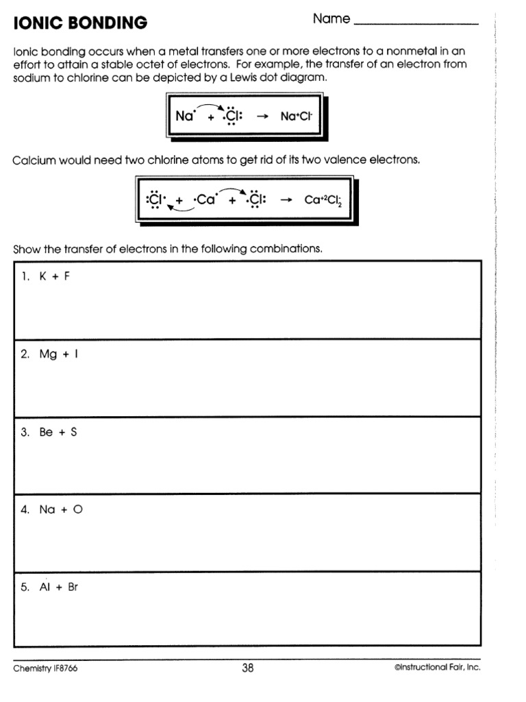 Ionic_Bonding-Basics | PDF Ionic_Bonding-Basics | PDF