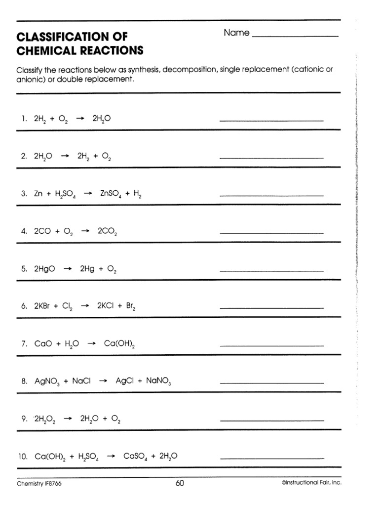 Chemical Reactions-Basics | PDF