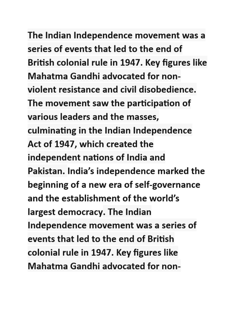 Indian Independence | PDF