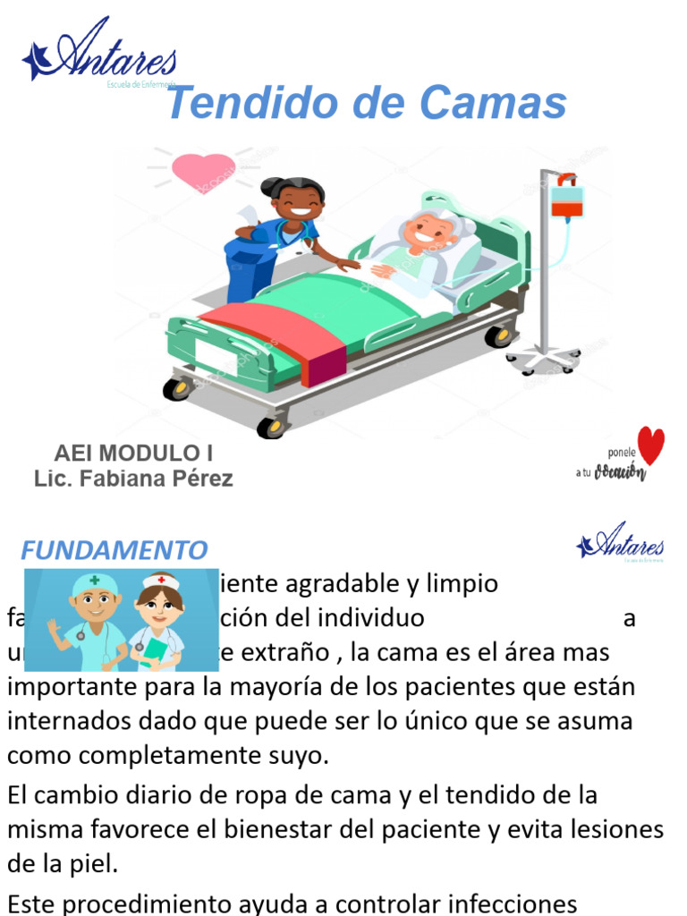 Tendido de Camas Enfermeria Mi 2022 | PDF | Cama