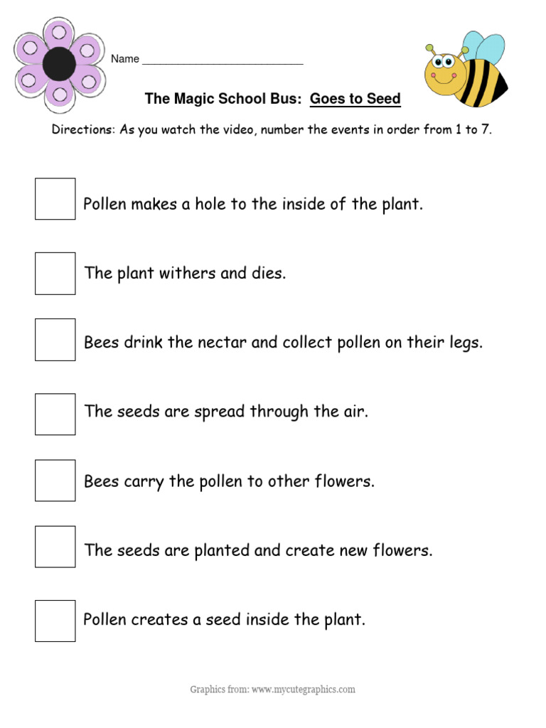 Kids' Guide: Magic School Bus Seeds | PDF | Games & Activities | Wellness