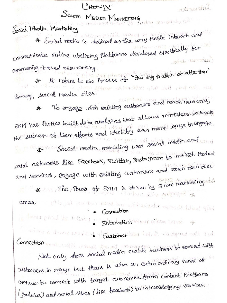 Unit IV Social Media Marketing | PDF