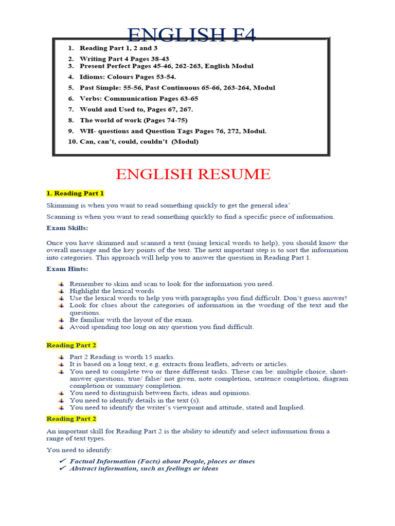 F4 Kisi2 English Final 2021 | PDF | Verb | Question