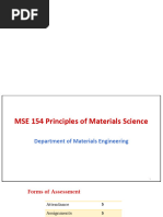 Materials Science Lecture Notes | PDF | Atoms | Deformation (Engineering)
