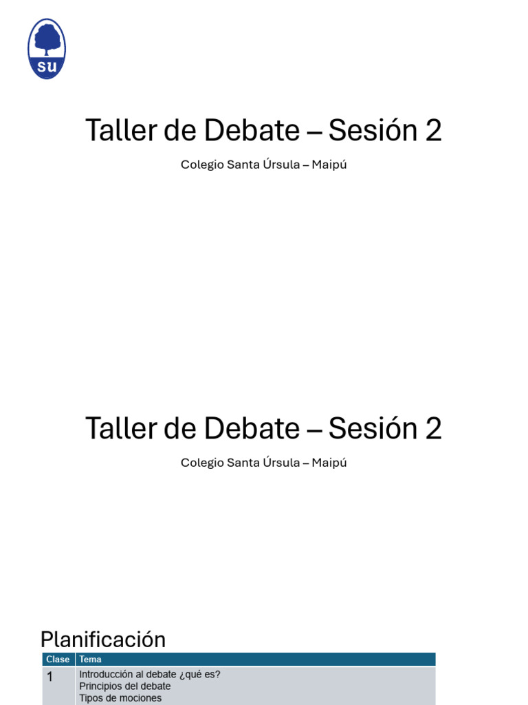 Taller de Debate - Sesión 2 | PDF | Argumento