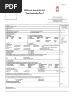 Bosnia Visa Application Form | PDF