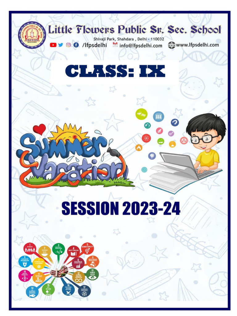 Holidays HW Class Ix 202324 | PDF | Endoplasmic Reticulum