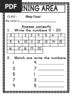 First Term Examination KG 2 2020-2021 | PDF