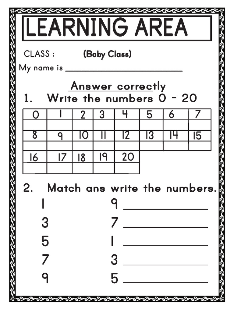 Baby Class Term 3 Activities PDF | PDF | Euclidean Geometry ...