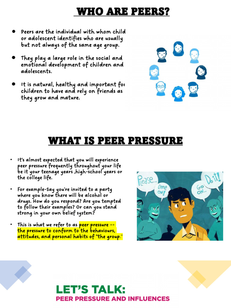 Peer - Pressure New | PDF | Adolescence | Psychological Concepts