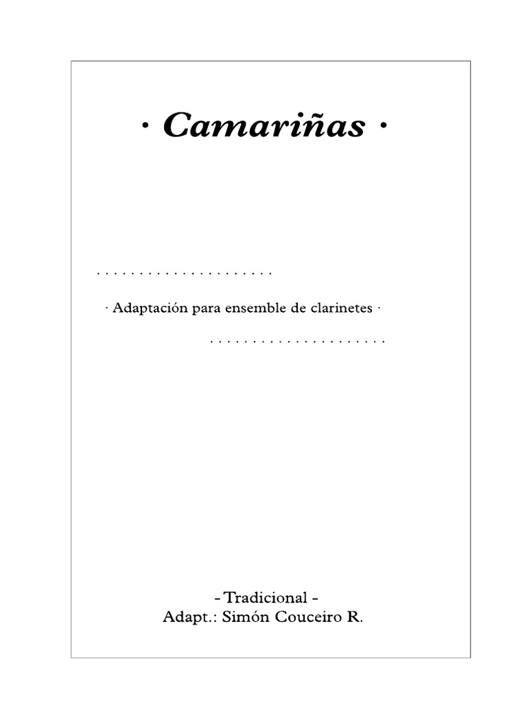 CamariÃ As - Score 14 | PDF