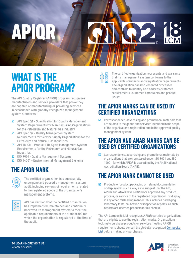 2022-179 GIS APIQR Factsheet - Revised - 100722 - Digital | PDF | Iso ...