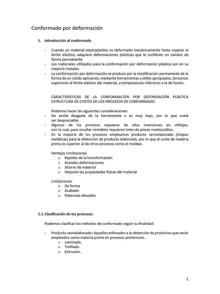 Conformado Por Deformación | PDF | Forjar | Extrusión