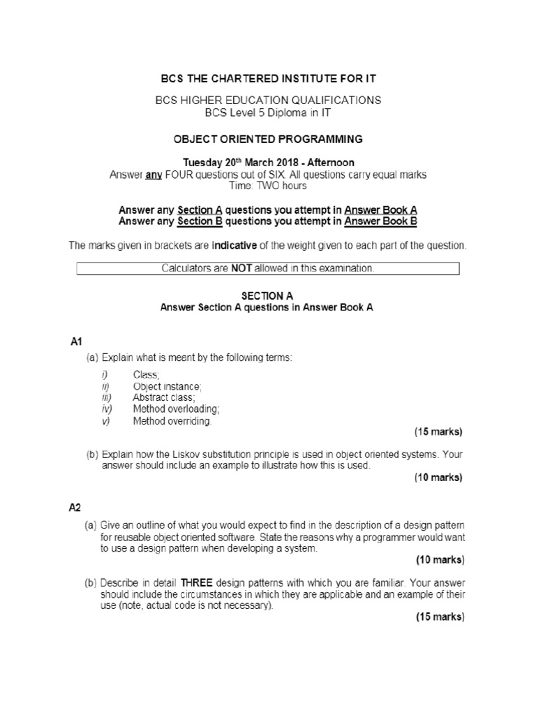 OOP 2018 march | PDF