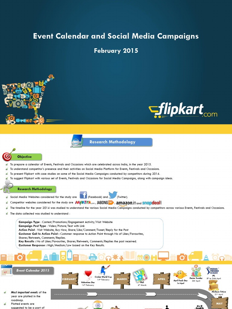 Flipkart - Event Calendar and Social Media Campaign | PDF | Wedding ...