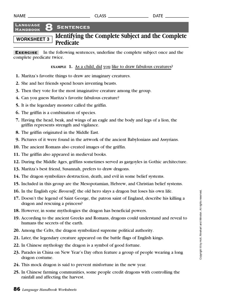 Structure-of-Predication-101-Activity | PDF | Dragon | Subject (Grammar)