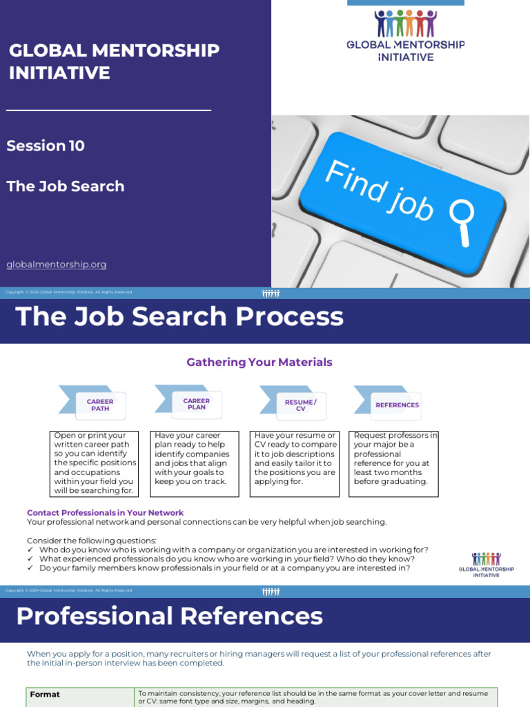 Gmi s10 English Part 1 The Job Search | PDF | Recruitment | Linked In