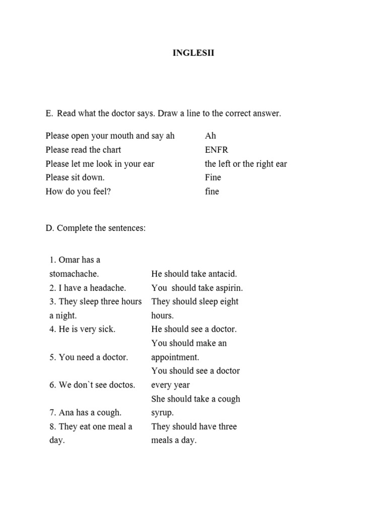 Exercises - of The - Task4 - ENGLISH04 | PDF | Diseases And Disorders