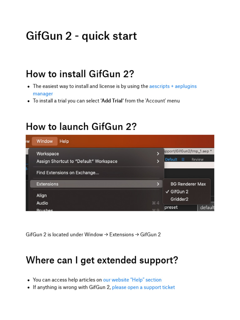GifGun 2 - Quick Start | PDF | Business