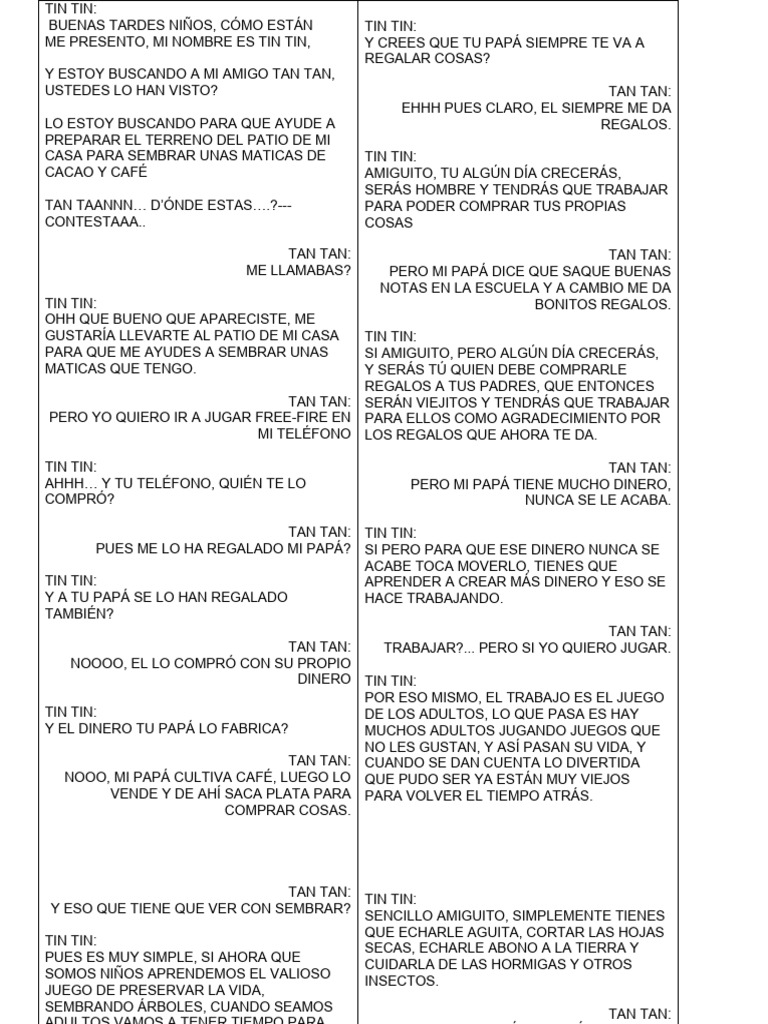 Aprendiendo a Sembrar con Tin Tin | PDF | Cocina, comidas y vino