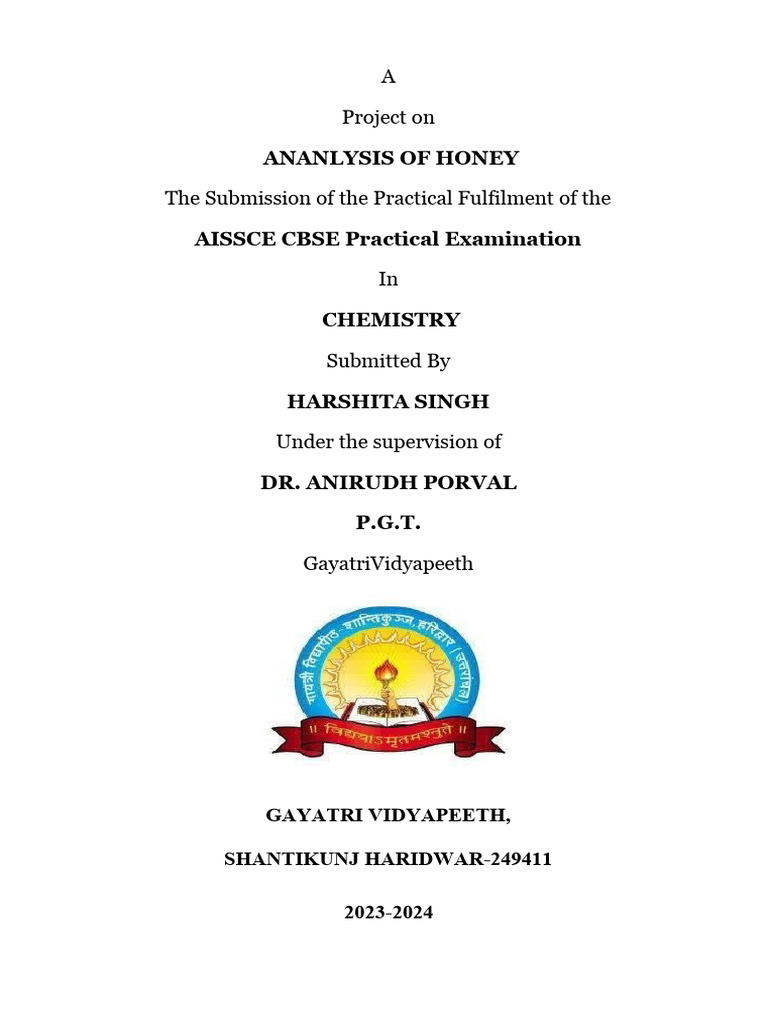 Analysis Of Honey Pdf Honey Ayurveda