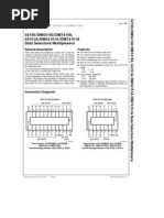 74153 Dual 4-Line to 1-Line MUX Datasheet | PDF | Electrical Engineering | Electronics