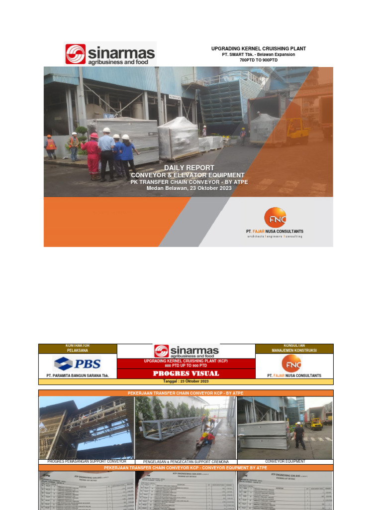 Daily Report - Equipment ATPE - 23 Okt '23 | PDF