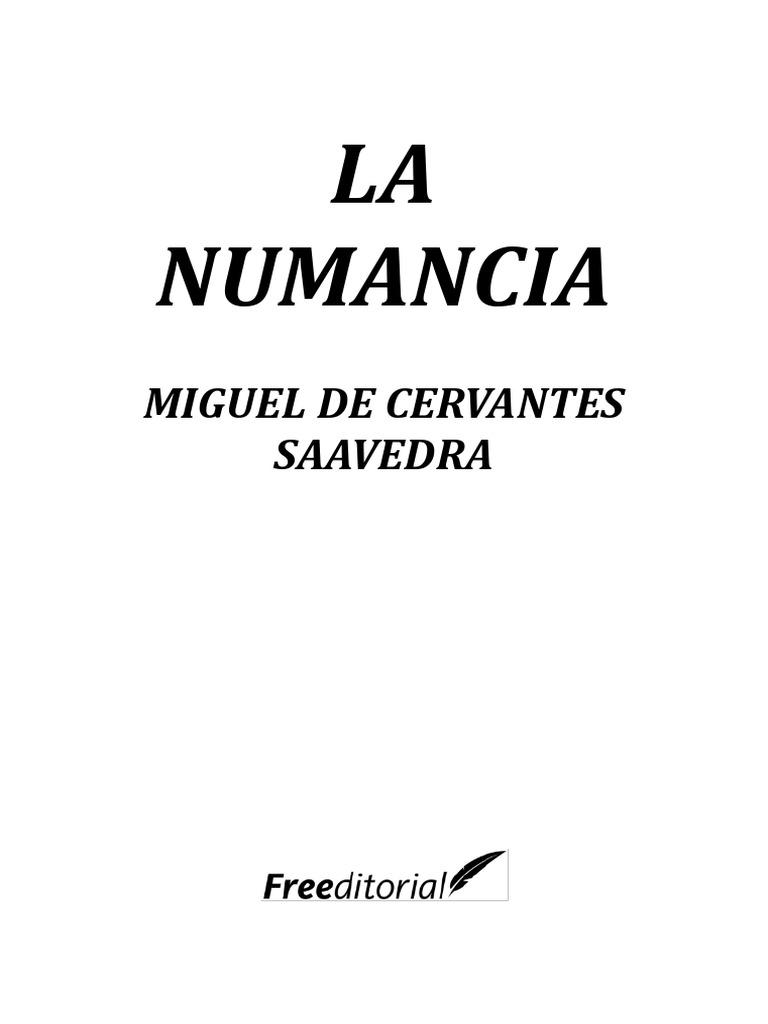 La - numancia-CERVANTES 1585 | PDF | España