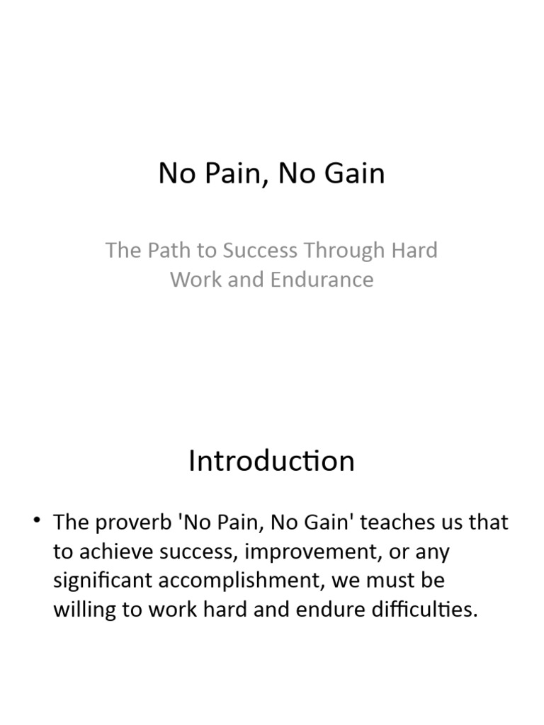 Success Through Hard Work & Endurance | PDF