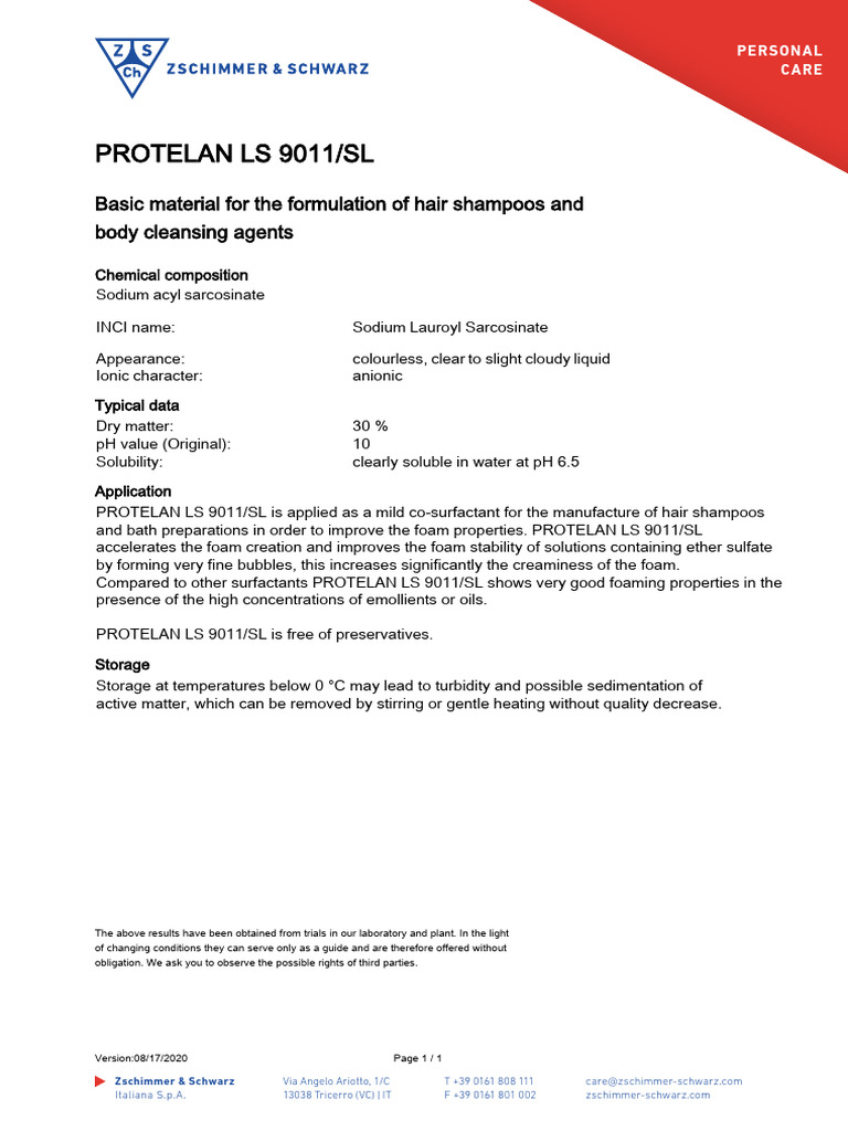Protelan LS 9011 SL en S 1 100 | PDF