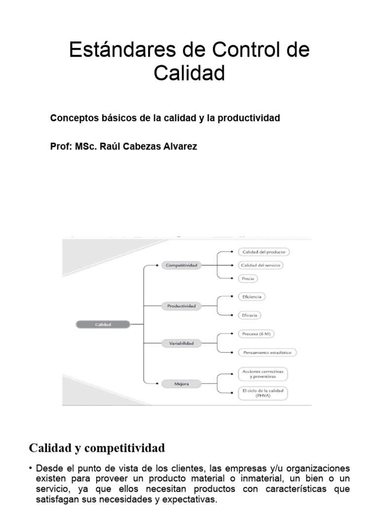 Estandares-de-Control-de-Calidad-leccion-1 | PDF | Calidad (comercial) | Pensamiento