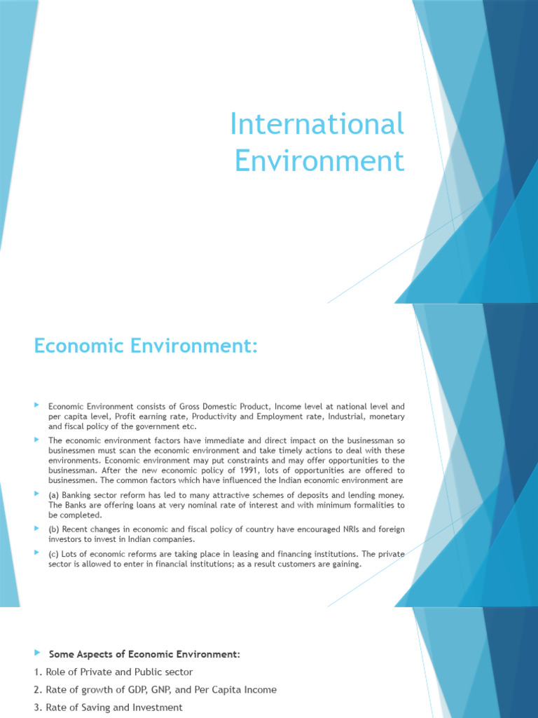 Understanding the International Environment | PDF | Apple Inc. | Economics